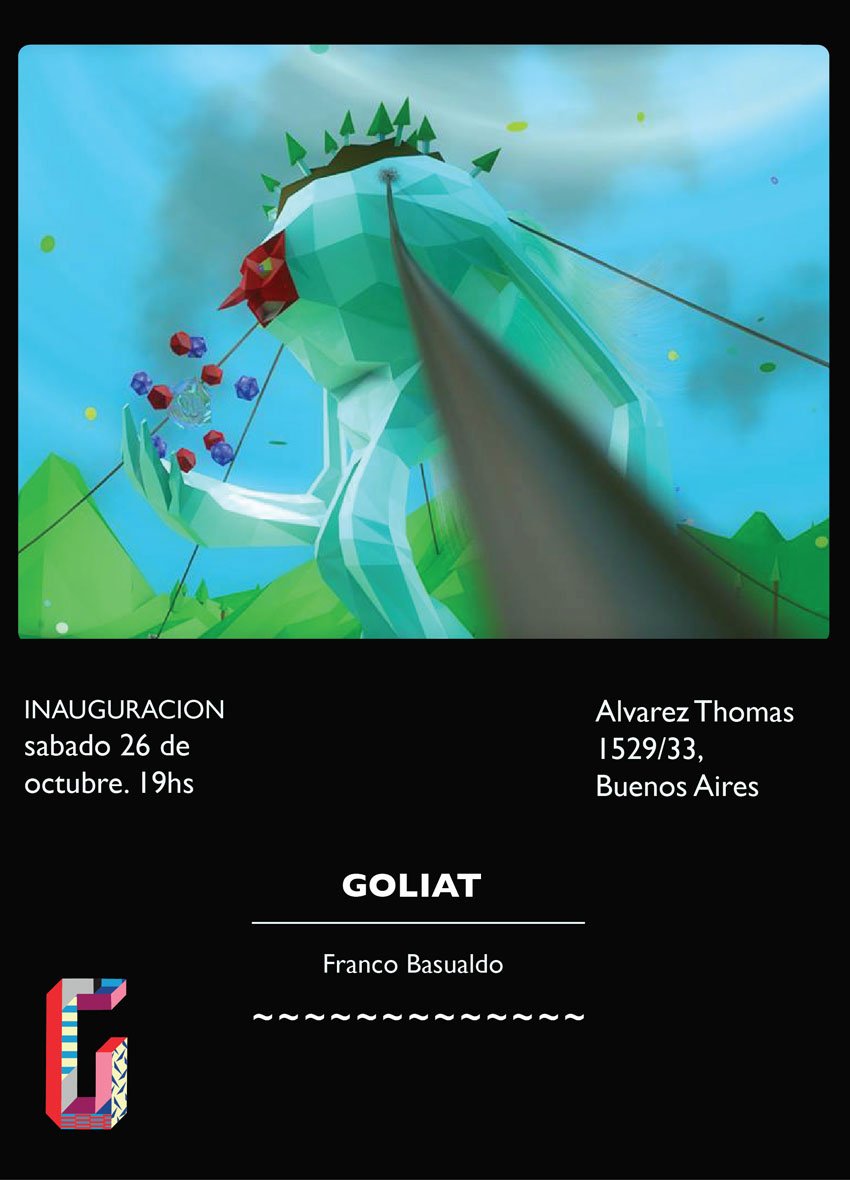 GOLIAT / Muestra – Intervención por Franco Basualdo en Granate Galería – DGCV™